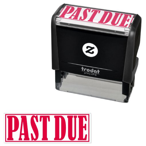 Past Due Payment Notice Collection Reminder Office Self-inking Stamp ...