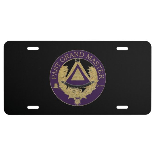 Past Grand Master License Plate | Zazzle.com