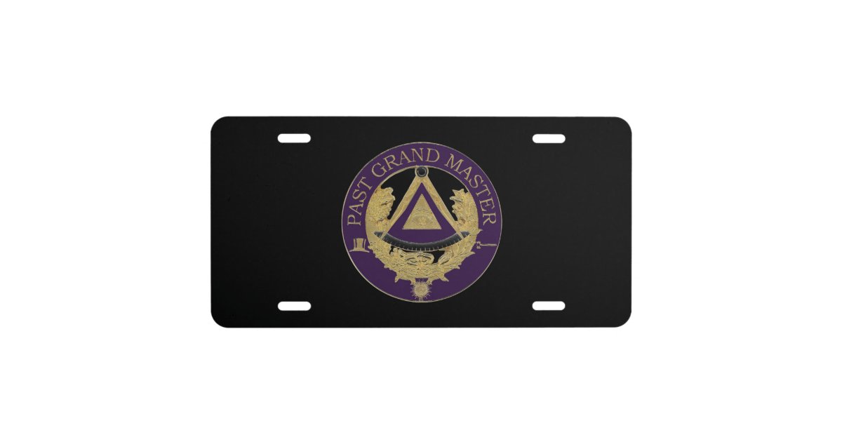 Past Grand Master License Plate | Zazzle
