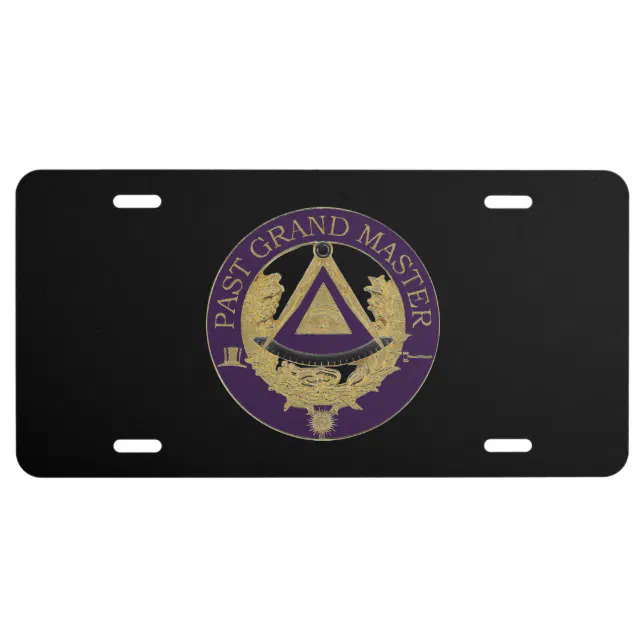 Past Grand Master License Plate | Zazzle