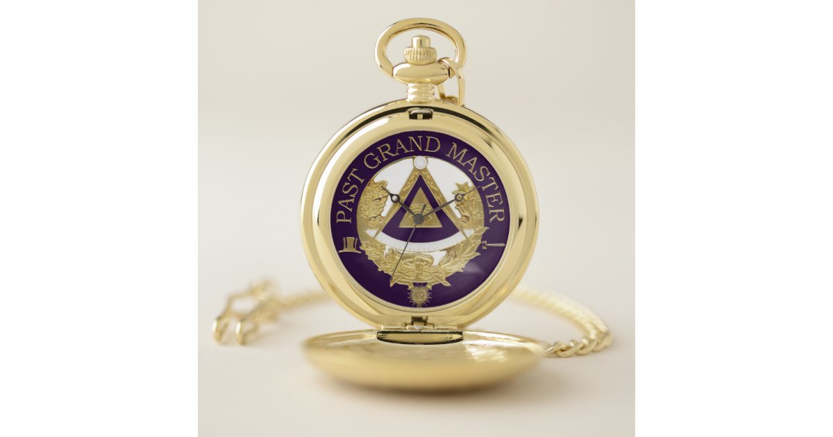 Past Grand Master Pocket Watch | Zazzle