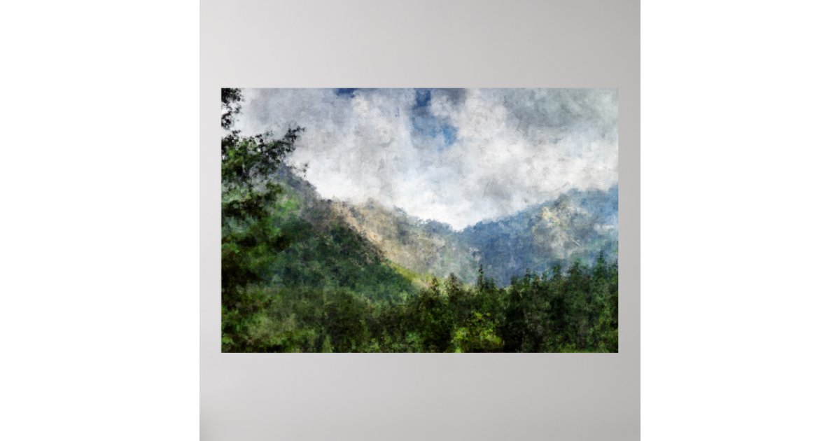 Past the Trees by MtnTopArt Poster | Zazzle