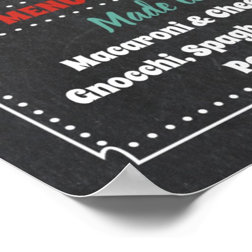 Pasta Bar Party Sign | Zazzle