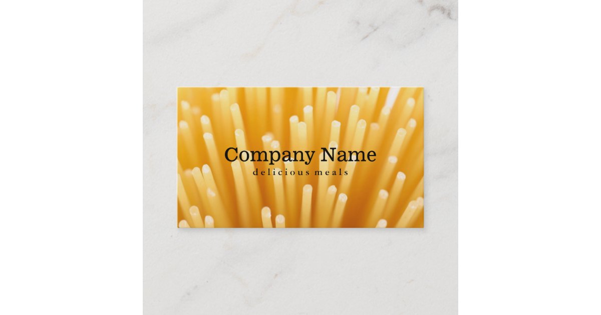 Pasta Business Card | Zazzle