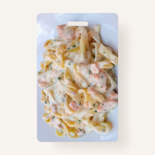 Pasta Custom Food Photo Badge | Zazzle