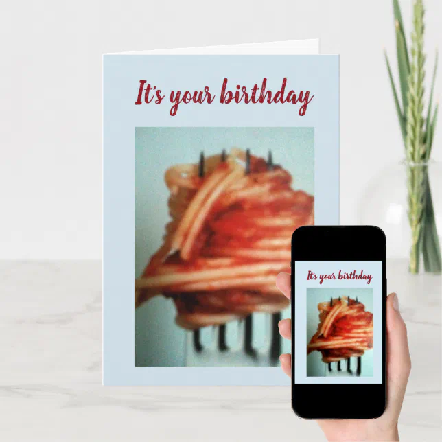 PASTA LOVER'S*** CUTE **BIRTHDAY*** CARD | Zazzle