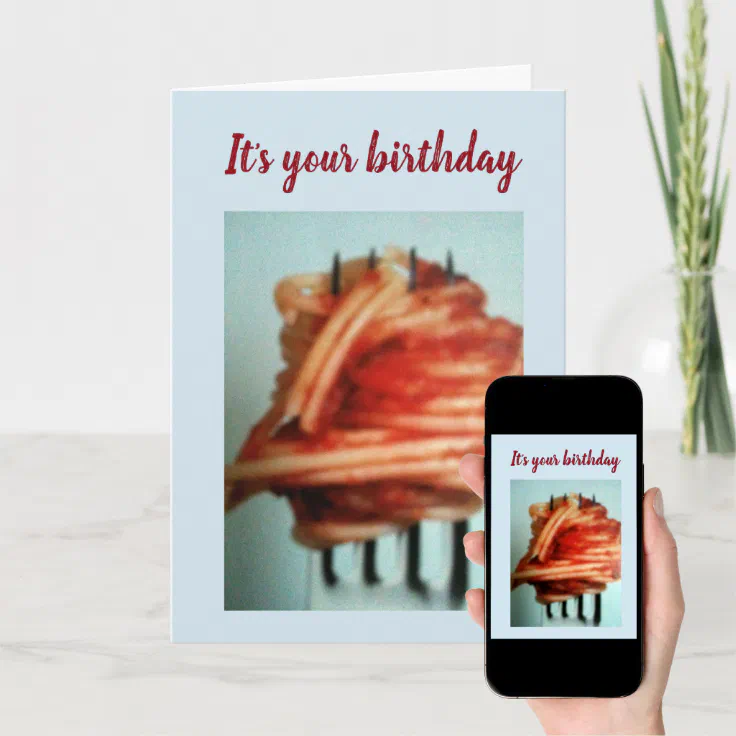 PASTA LOVER'S*** CUTE **BIRTHDAY*** CARD | Zazzle