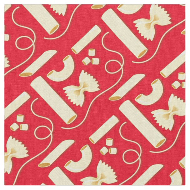 Pasta Pattern fabric | Zazzle.com