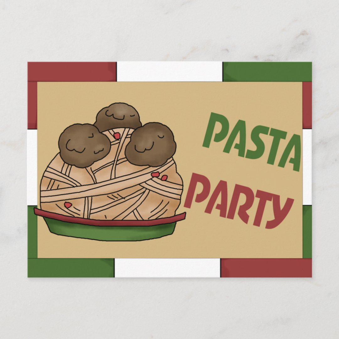 Pasta Party Invitation | Zazzle