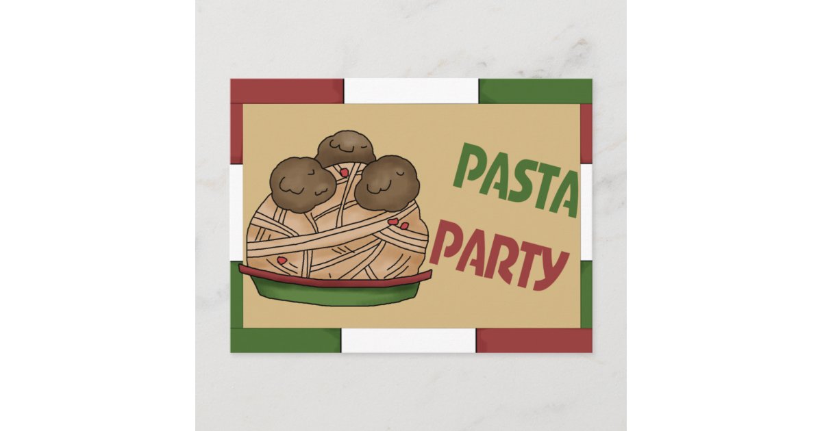 Pasta Party Invitation | Zazzle