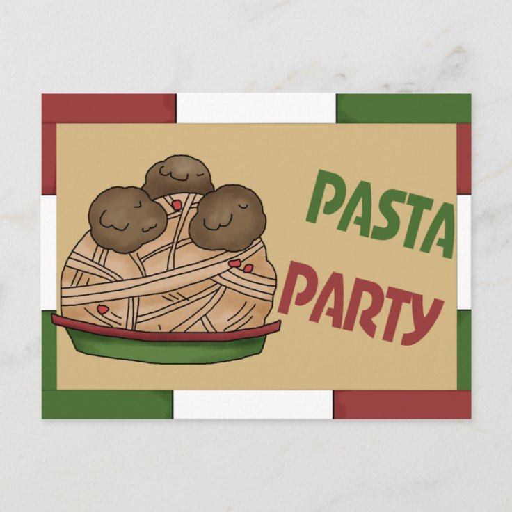 Pasta Party Invitation | Zazzle