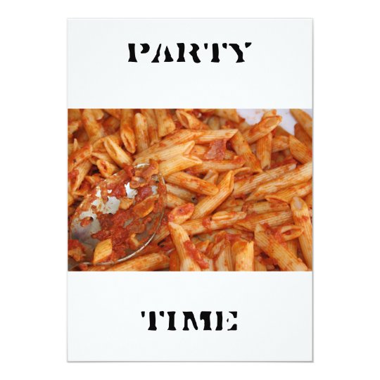 Pasta PARTY TIME Invitation | Zazzle.com