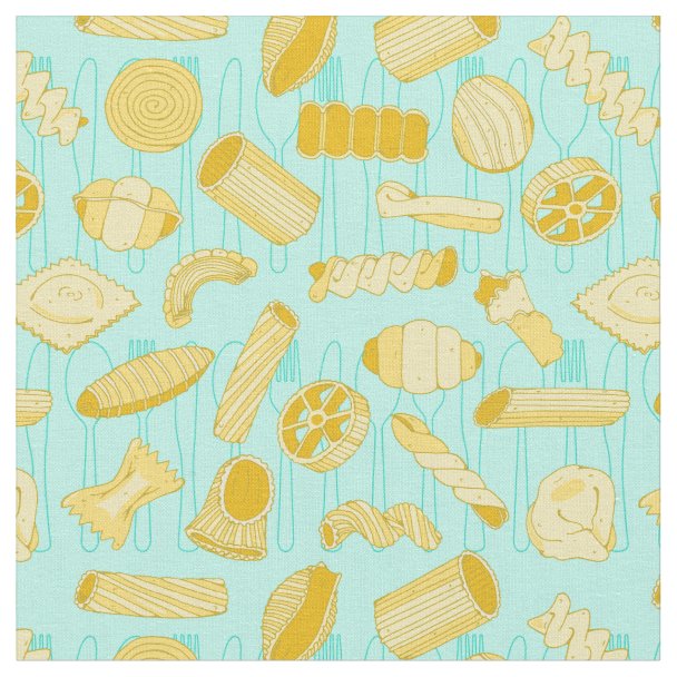 Pasta Pattern fabric | Zazzle
