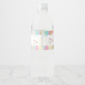 Pastel Art Party Birthday Party Water Bottle Label | Zazzle