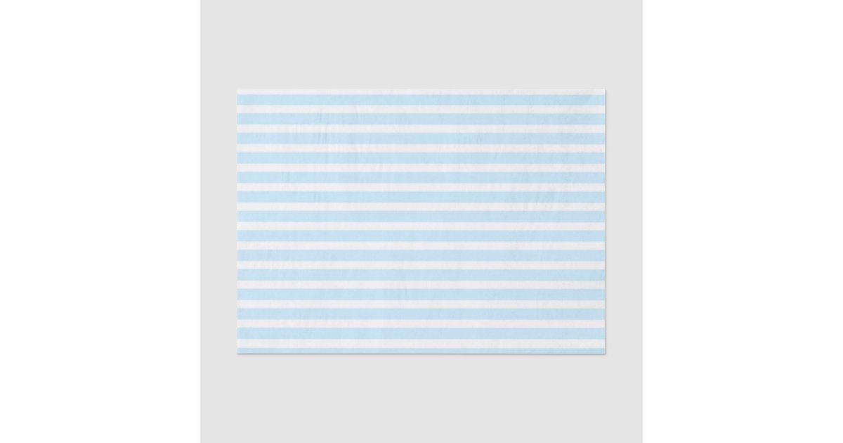 Pastel Blue and White Stripes Tissue Paper | Zazzle