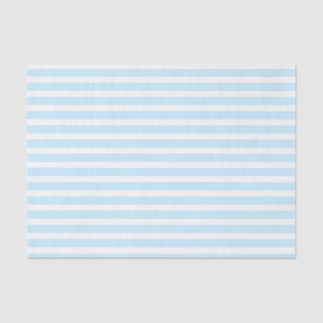 Pastel Blue and White Stripes Tissue Paper | Zazzle