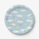 Pastel Blue Beluga Whale Pattern Paper Plates | Zazzle