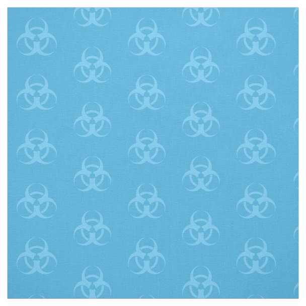 Pink Biohazard Symbol Fabric | Zazzle