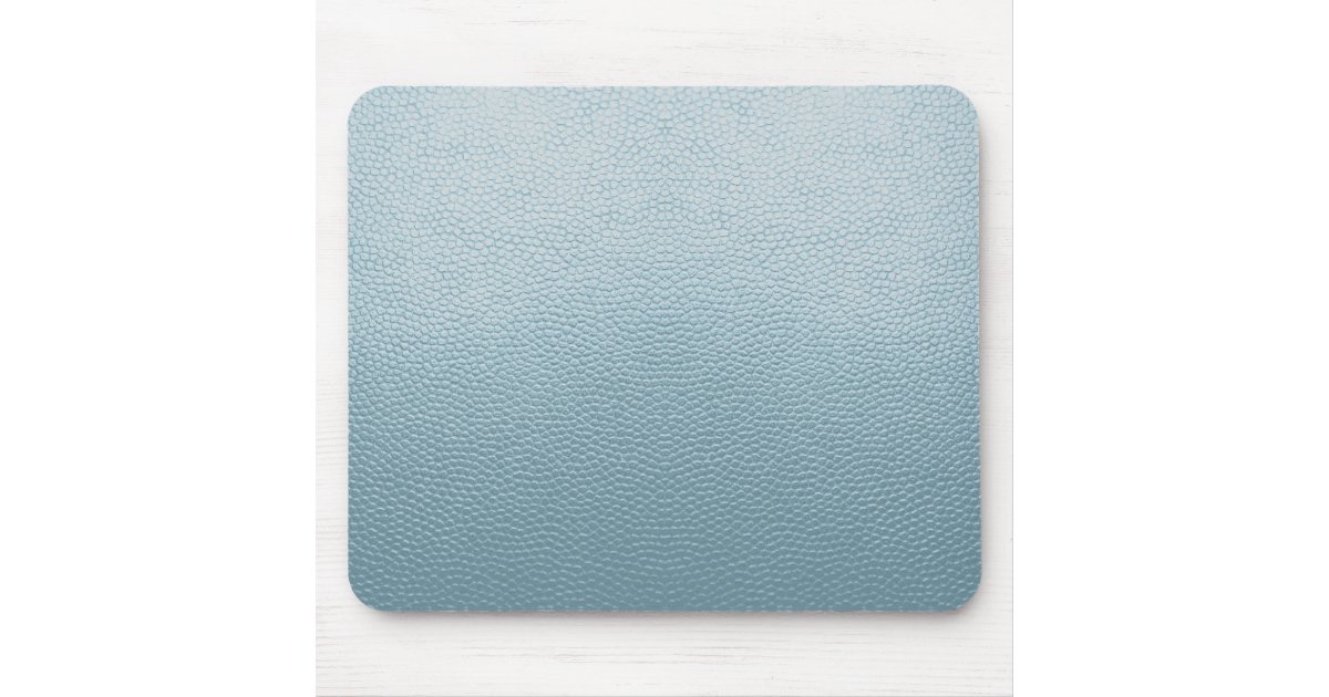 Pastel Blue Leather Mouse Pad | Zazzle