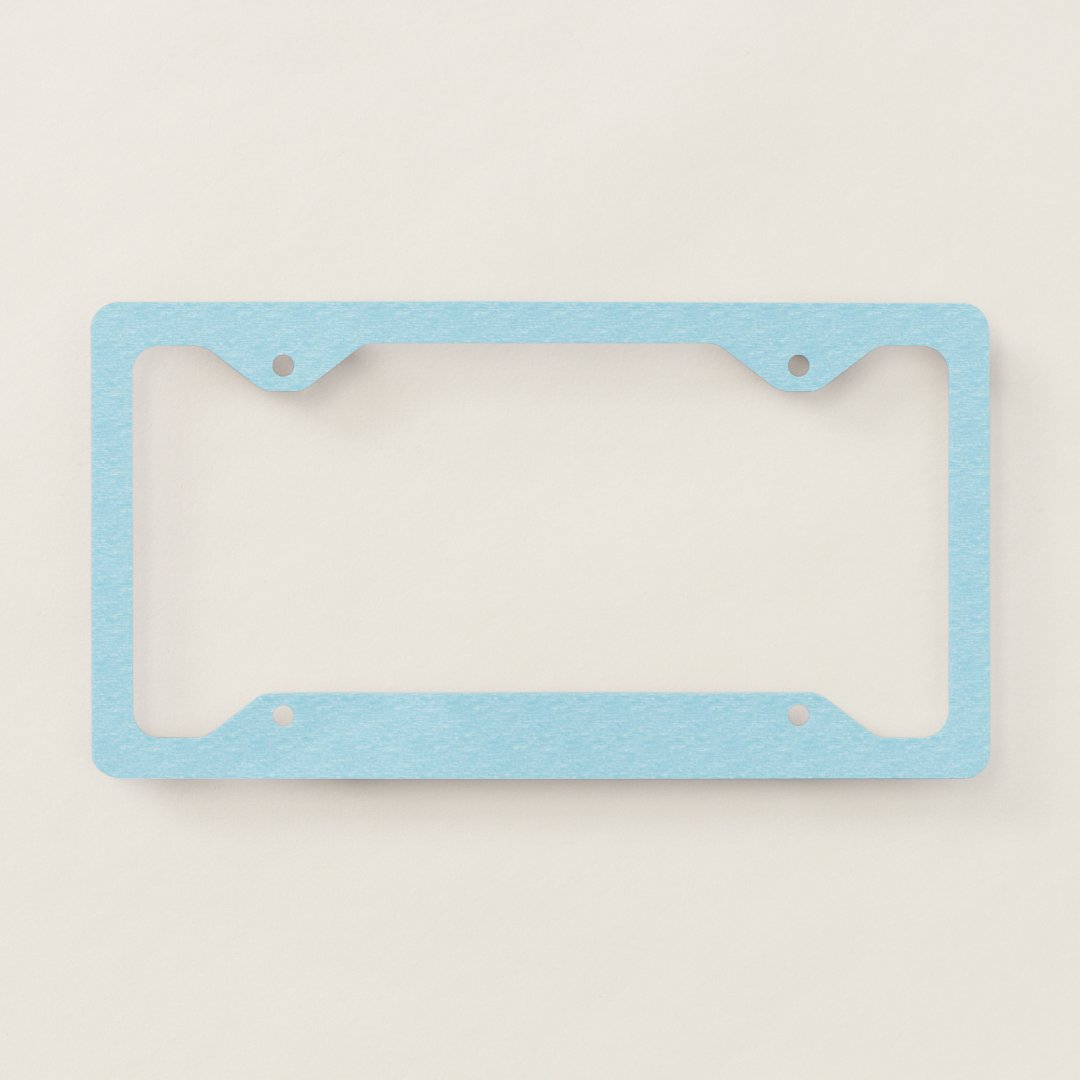 Pastel Blue License Plate Frame | Zazzle