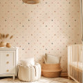 Pastel Boho Polka Dot Wallpaper | Zazzle