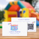 Pastel Bounce House Rentals QR Code Business Card | Zazzle