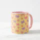 Pastel Bows & Flowers Pattern – Cute Yellow Girly Mug | Zazzle