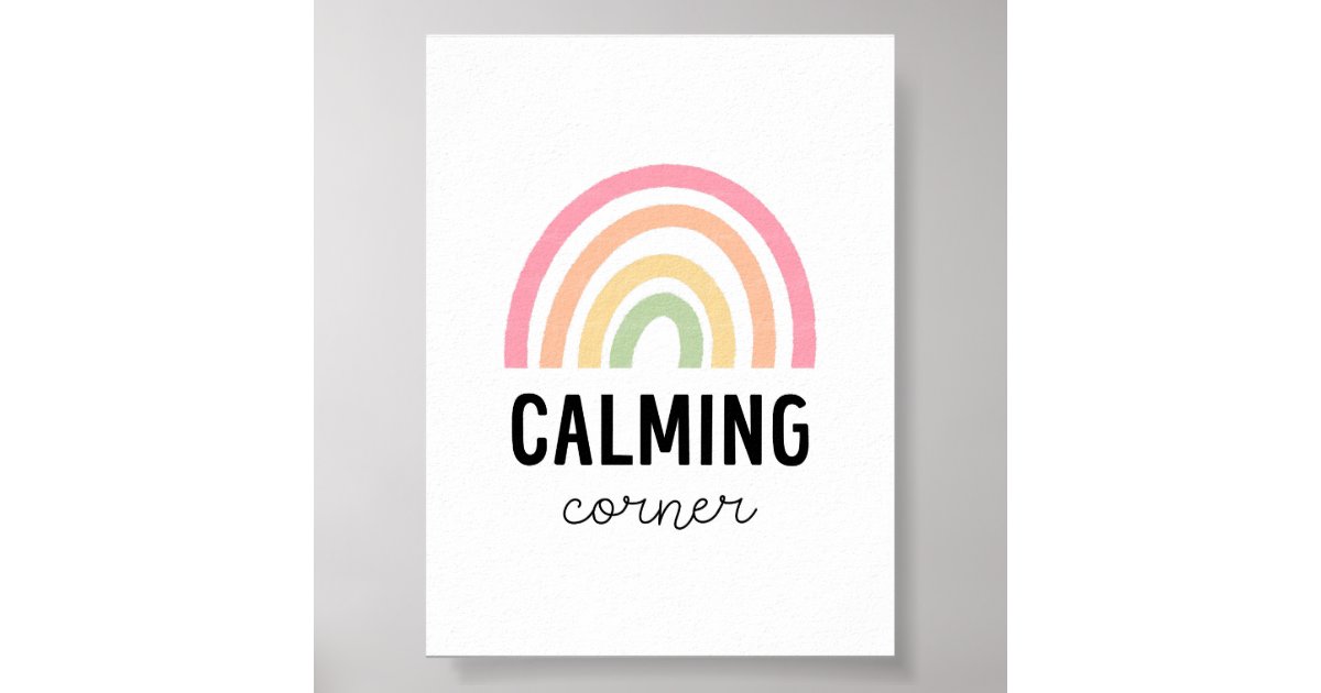 Pastel Calming Corner Poster | Zazzle