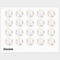 Pastel Candyland Sweet Celebration Birthday Party Classic Round Sticker ...