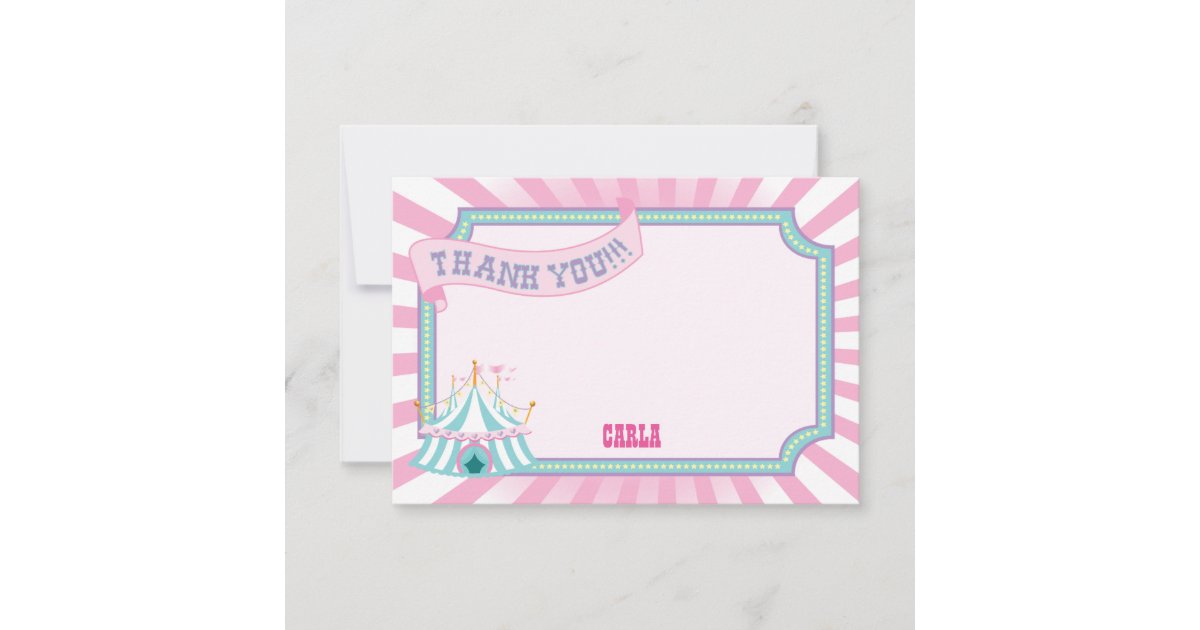 Pastel Carnival, Thank You Cards | Zazzle