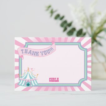 Pastel Carnival, Thank You Cards | Zazzle