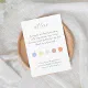 Pastel Color Dot Wedding Attire Dress Code Enclosure Card | Zazzle