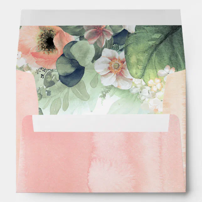 Pastel Colored Flowers Dreamy Summer Garden Envelope | Zazzle