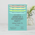 Pastel Colored Kayaks Kayaking Themed Party Invitation | Zazzle