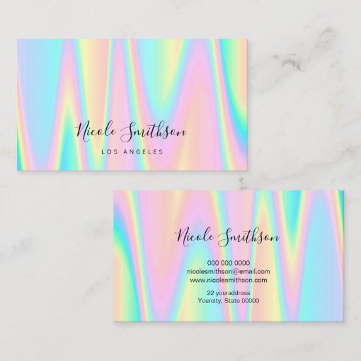 pastel colors design business card | Zazzle