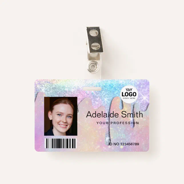 pastel colors drips badge | Zazzle