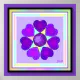 Pastel colors & purple hearts beating poster | Zazzle