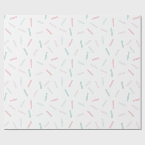 Pastel Colors Sprinkles White Wrapping Paper | Zazzle