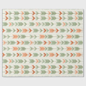 Pastel Colors Tribal Arrows Pattern Wrapping Paper | Zazzle