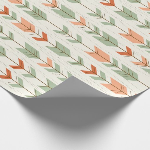 Pastel Colors Tribal Arrows Pattern Wrapping Paper | Zazzle
