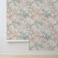 Pastel colors vintage baroque floral pattern wallpaper | Zazzle