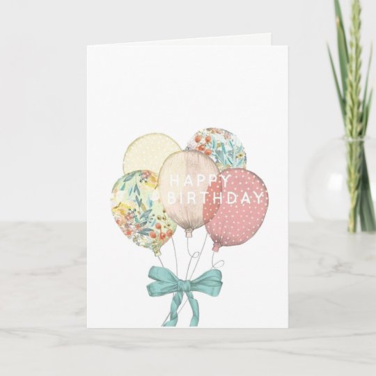 Pastel Colours Birthday Card | Zazzle.com