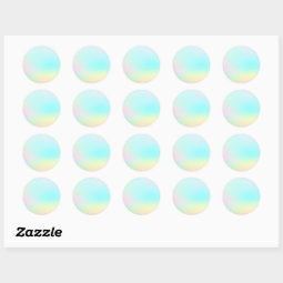 Pastel Custom Trendy Classic Round Sticker | Zazzle