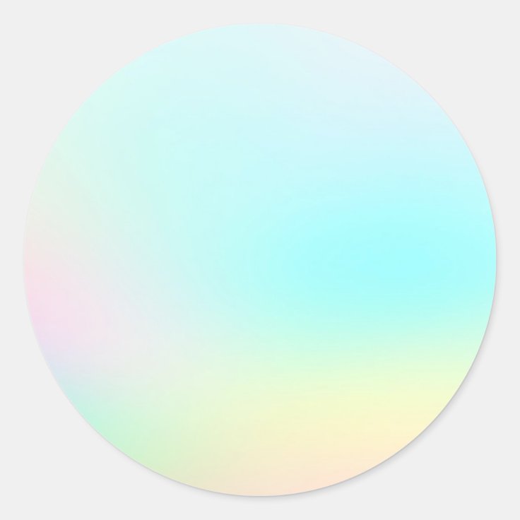 Pastel Custom Trendy Classic Round Sticker | Zazzle