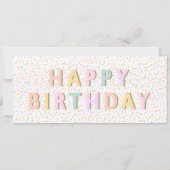 Pastel Dot Happy Birthday Gift Voucher Card | Zazzle
