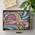 Pastel Drawing Bohemian Intricate Design Tissue Paper | Zazzle