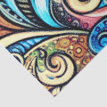Pastel Drawing Bohemian Intricate Design Tissue Paper | Zazzle