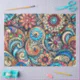 Pastel Drawing Bohemian Intricate Design Tissue Paper | Zazzle