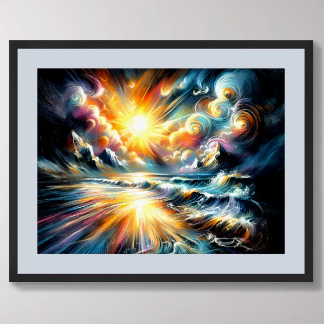 Pastel Drawing Mysterious Cosmos Poster | Zazzle