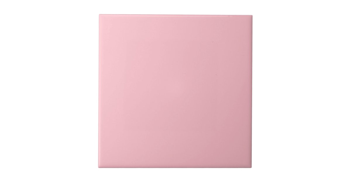 Pastel Dusty Rose Solid Color | Classic | Elegant Ceramic Tile | Zazzle